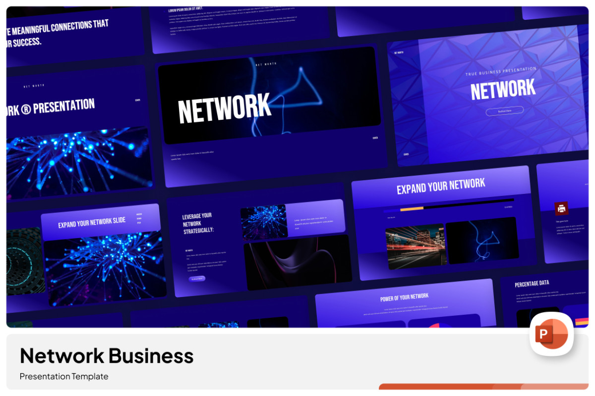 Network Business Powerpoint Template Nulivo Market